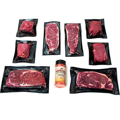 Nebraska Star Beef Premium Angus Steak Sampler Bundle | Mack's Prairie ...